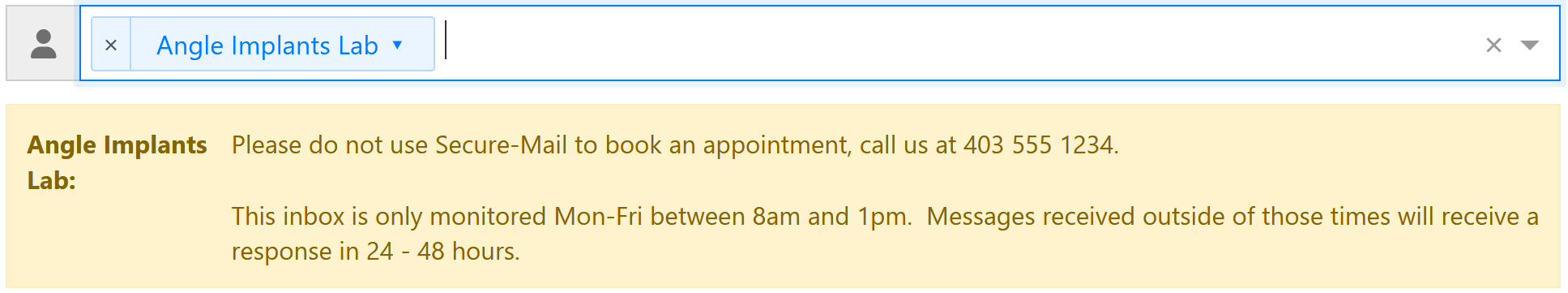 Pre Sending Notification Examples – Brightsquid Support